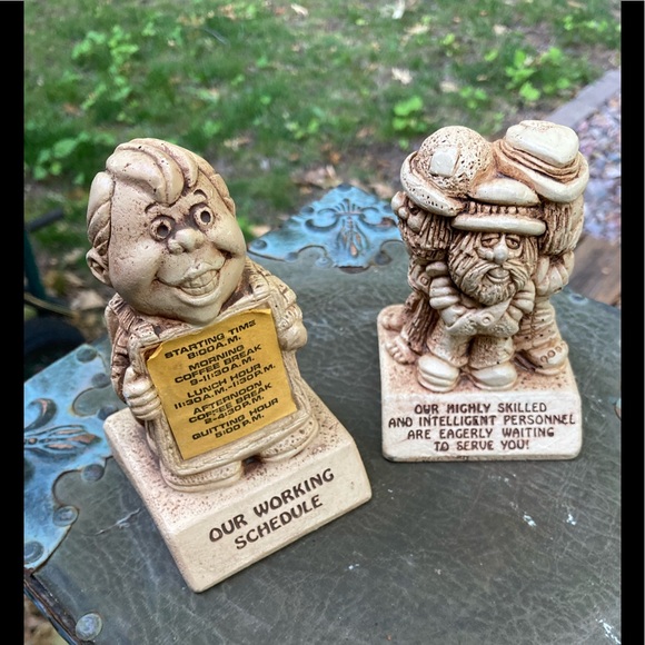 Accents | 2 Vintage 7s Original Paula Resin Statues Made In Usa | Poshmark